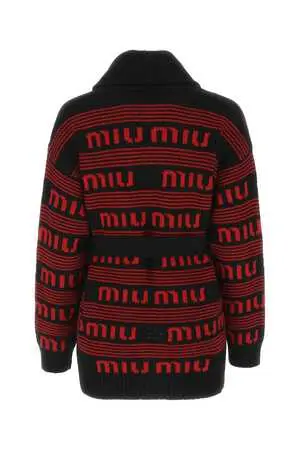 Miu Miu Embroidered Cashmere Oversize Cardigan