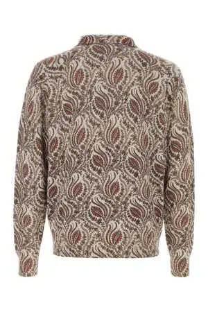 Etro Embroidered Wool Polo Shirt