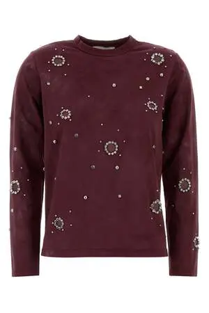 DES_PHEMMES Long-sleeve Embroidered T-shirt - Wineiron