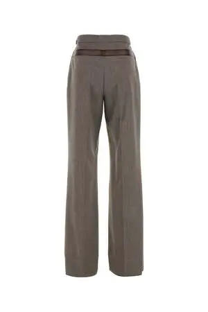 Prada Melange Cappuccino Tech Wool Pant