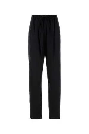 LEMAIRE Charcoal Cashmere Blend Pant - Gray