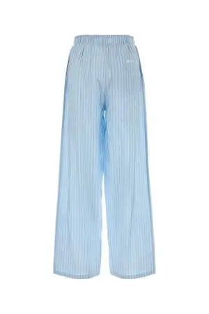 Prada Embroidered Silk Pyjama Pant - Multicolor