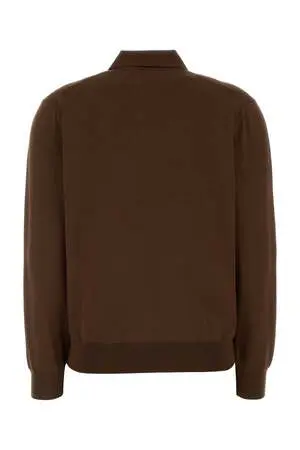 Prada Silk Blend Polo Shirt