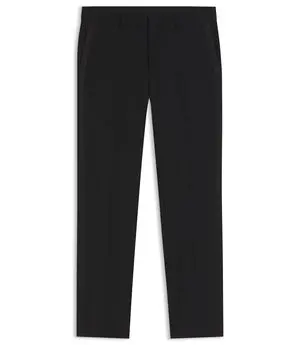 Hugo Extra-slim-fit Tuxedo Pants In A Wool Blend - Black