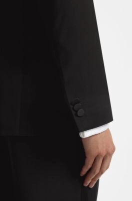 Hugo Shawl-collar Tuxedo Jacket In A Performance Wool Blend