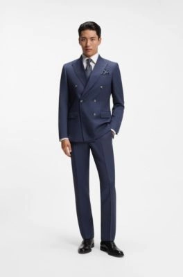 BOSS One Slim-fit Suit Jacket In Virgin Wool