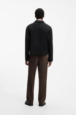 Hugo Regular-fit Jacket With Cropped Length