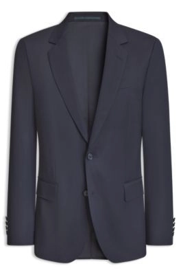 BOSS By Beckham Slim-fit Suit Jacket In Wool And Cashmere