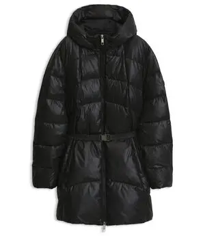 BOSS Knee-length Hooded Jacket With Removable Belt