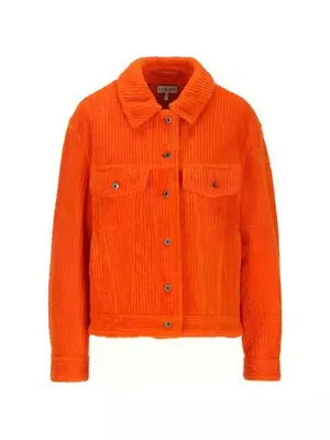 Loewe Corduroy-effect Shearling Jacket - Orange