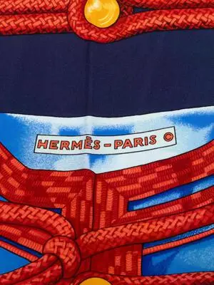 Hermès 20th Century Brandebourgs Silk Scarf 90 Scarves