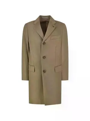 Corneliani Single-breasted Notched-lapels Coat - Brown
