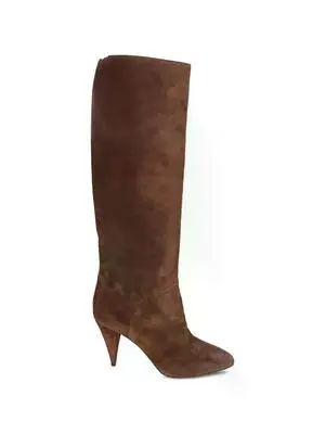 Casadei Pointed-toe Suede Boots - Brown