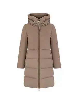 DUNO Ballon X Hooded Quilted Jacket - Brown