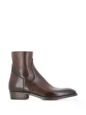 ALBERTO FASCIANI Side-zip Leather Boots