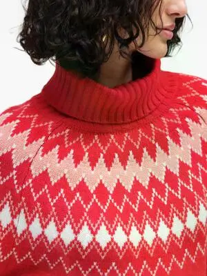 Chinti & Parker Fair Isle Roll-neck Sweater