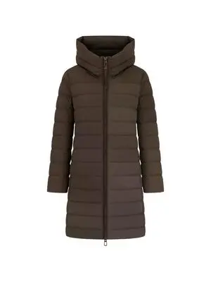 DUNO Cellini Quilted Hooded Jacket - Brown