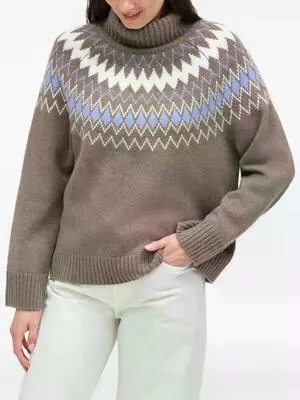 Chinti & Parker Fair Isle Roll-neck Sweater