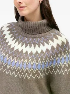 Chinti & Parker Fair Isle Roll-neck Sweater