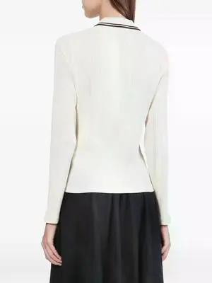 Fred Perry Ribbed-knit Long-sleeve Top