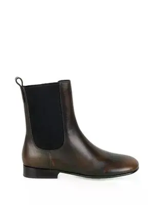 BIBI LOU Burnished Calf Leather Boots - Brown