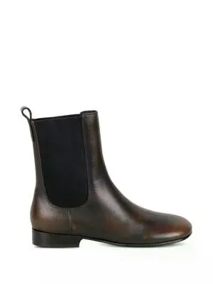 BIBI LOU Burnished Calf Leather Boots - Brown