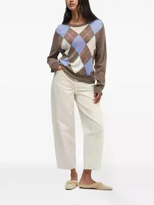 Chinti & Parker Argyle-pattern Sweater - Brown