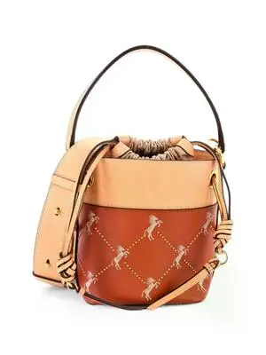 Chloé Roy Embroidered Leather Mini Bucket Bag