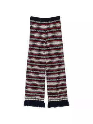 Guest In Residence Western Stripe-knit Trousers - Neutrals