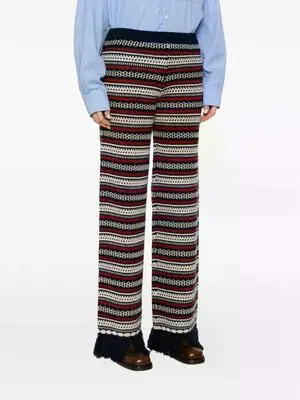 Guest In Residence Western Stripe-knit Trousers
