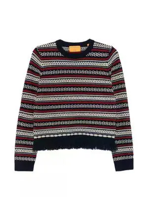 Guest In Residence Western Stripe-knit Sweater - Blue