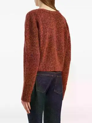 Khaite Niels Cardigan In Cherry