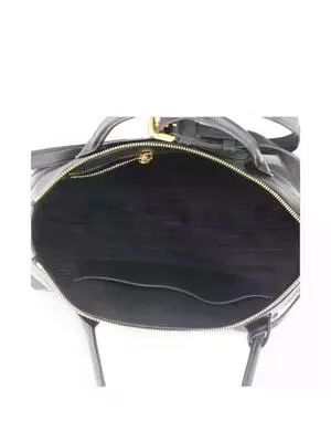 Prada Dual Strap Zip Tote Vitello Daino Medium Satchel