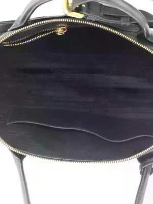 Prada Dual Strap Zip Tote Vitello Daino Medium Satchel