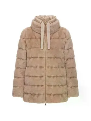 Herno Faux-fur Padded Jacket - Brown