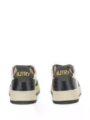 AUTRY Medalist Croc-effect Sneakers - White
