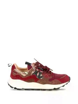 FLOWER Yamano 3 Panelled Sneakers - Red