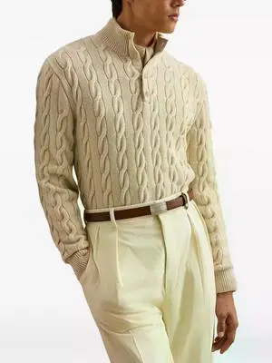 Ralph Lauren Purple Label Cable-knit Cashmere Sweater