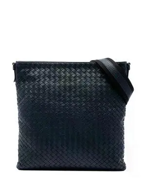 Bottega Veneta 2012-2026 Nappa Intrecciato Vn Crossbody Bag - Blue
