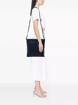Bottega Veneta 2012-2026 Nappa Intrecciato Vn Crossbody Bag - Blue