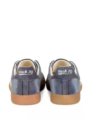 BACK 70 Logo-patch Panelled Sneakers - Blue