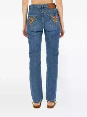 Etro Flower-embroidered Jeans