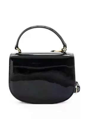 Celine Triomphe Besace Clea Top Handle Flap Bag Patent Mini Satchel