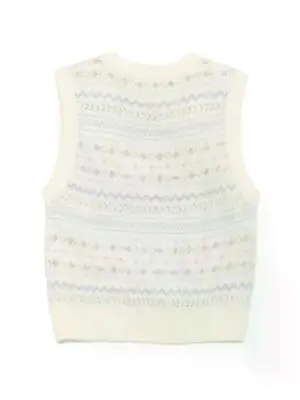 DUNST Fair Isle V-neck Sweater Vest