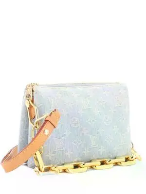 LOUIS VUITTON Coussin Bag Monogram Denim Bb Crossbody Bag - Blue