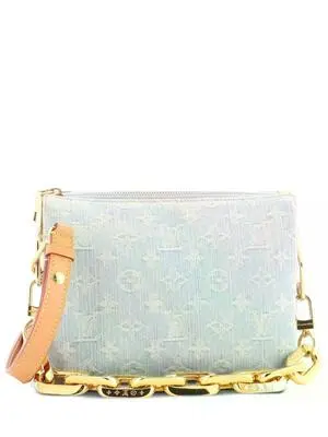 LOUIS VUITTON Coussin Bag Monogram Denim Bb Crossbody Bag - Blue