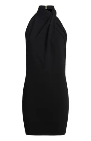 Balmain Flowing Jersey Open-back Dress - Black