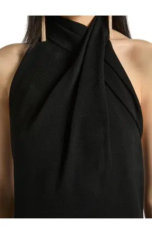 Balmain Flowing Jersey Open-back Dress