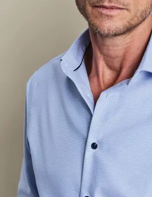 CHARLES TYRWHITT Non-iron Stretch Texture Slim Fit Shirt