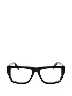 Calvin Klein Tortoiseshell-effect Rectangle-frame Glasses - Brown